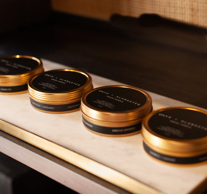 Candles + Diffusers – ONYX + ALABASTER
