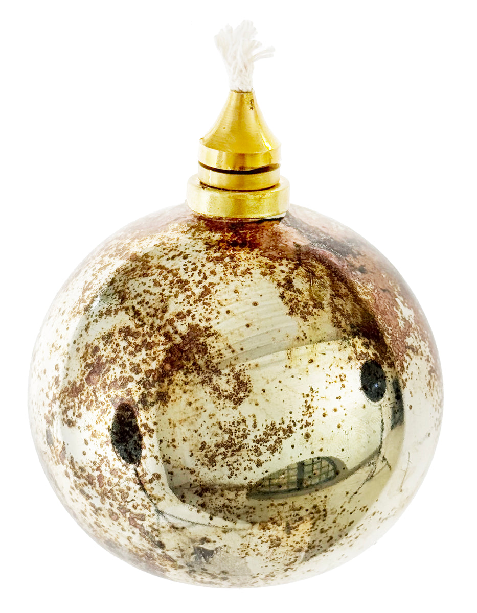 Aged | Glass Ball | Oil Lamp – ONYX + ALABASTER